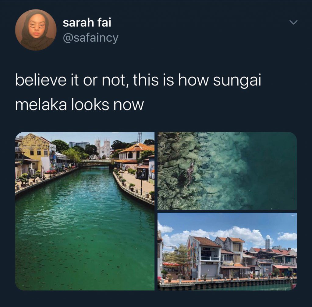 Pengguna Twitter Kongsi Sungai Melaka Dilihat Makin 'Sihat' Dan Jernih ...