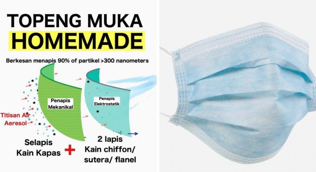 Tak Perlu Berbelanja Besar Beli Pelitup Muka Pakai Buang, Ini Tutorial ...