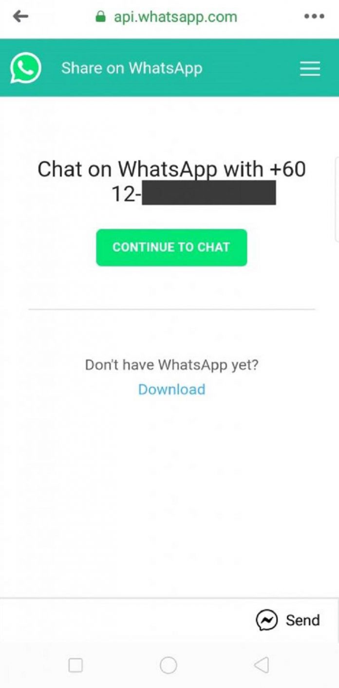Cara Buat Link WhatsApp ‘Direct Message’, Baru La Senang Nak Berniaga ...
